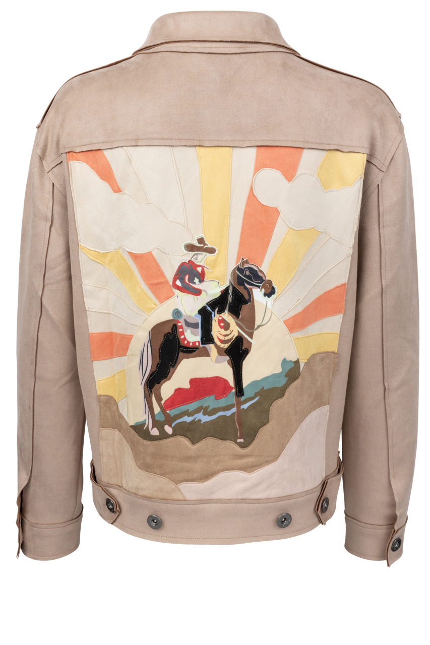 W.A.Y. Faux Suede Western Cowboy Jacket | Pinto Ranch