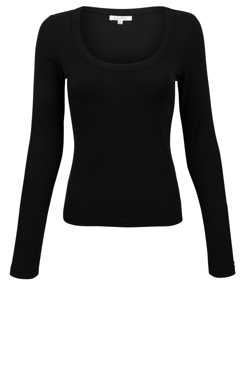 Z Supply Second Skin Scoop Neck Western Top | Pinto Ranch