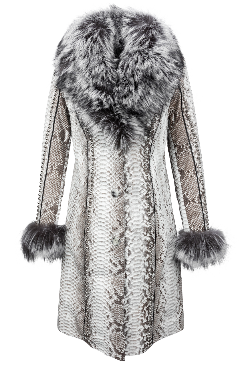 Pinto Ranch Western Gray Python Coat | Pinto Ranch