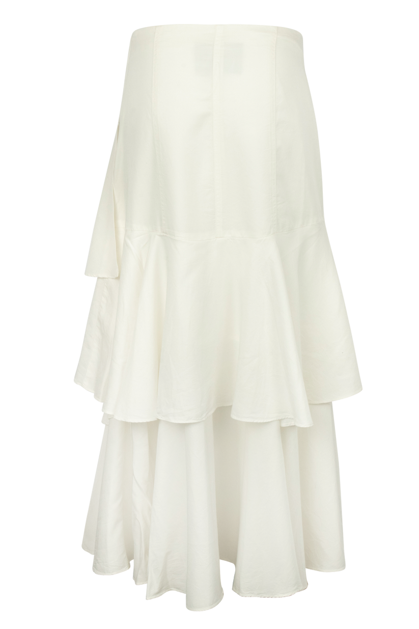 Vintage Collection Western Ivory Ruffle Skirt | Pinto Ranch