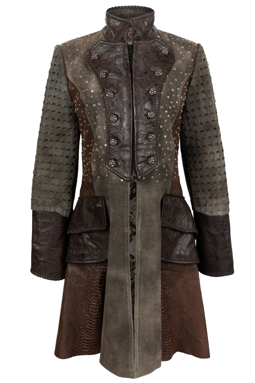 Pinto Ranch Long Frontier Western Royal Jacket | Pinto Ranch