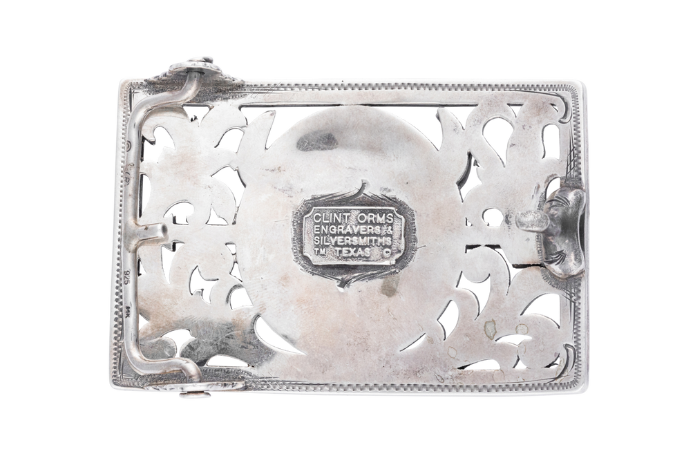 Clint Orms 1.5" Silver and Gold Western Bison Trophy Buckle | Pinto Ranch