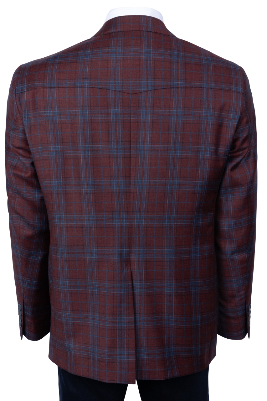 Pinto Ranch Crimson Plaid Western Sport Coat | Pinto Ranch