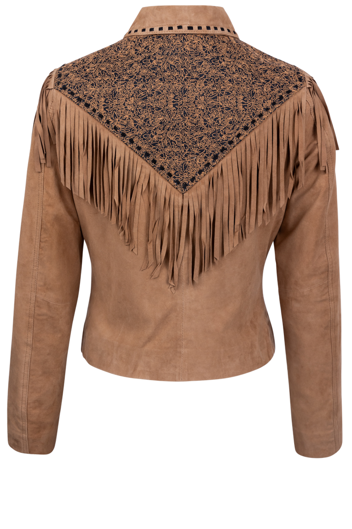 Scully Women's Tan Suede Western Fringe Jacket | Pinto Ranch
