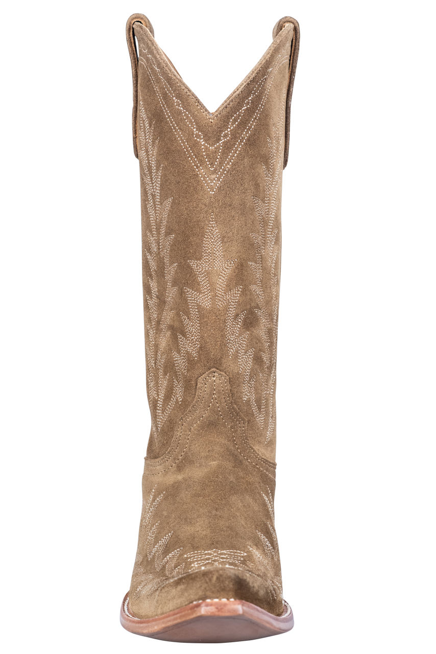 Old Gringo Women's Tan Suede Dutton Cowgirl Boots | Pinto Ranch