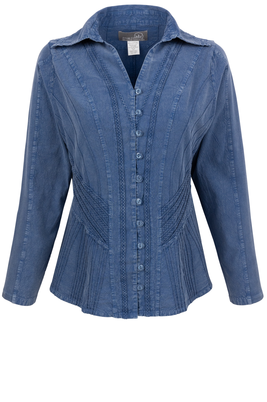 Inca Cottons Western Button Down Top | Pinto Ranch