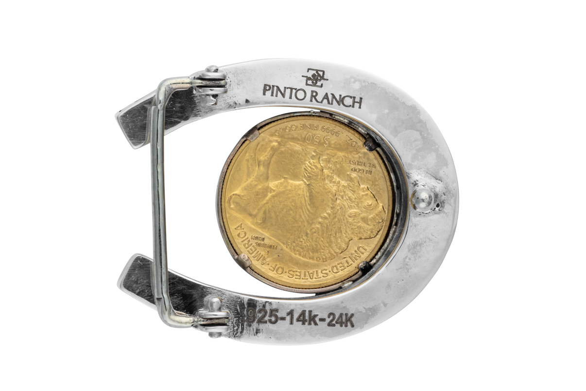 Pinto Ranch Horseshoe Single Western Belt Buckle | Pinto Ranch