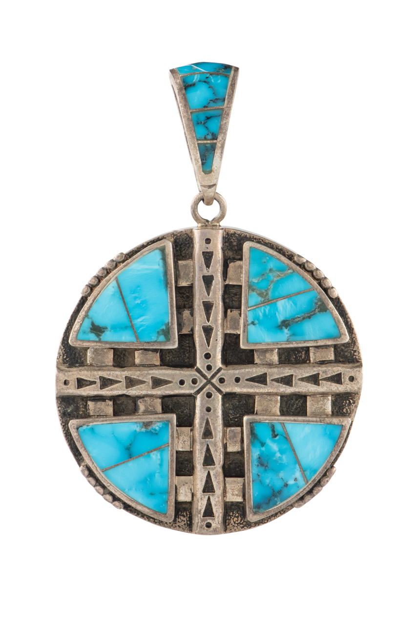 Silver and Turquoise Pendant | Pinto Ranch