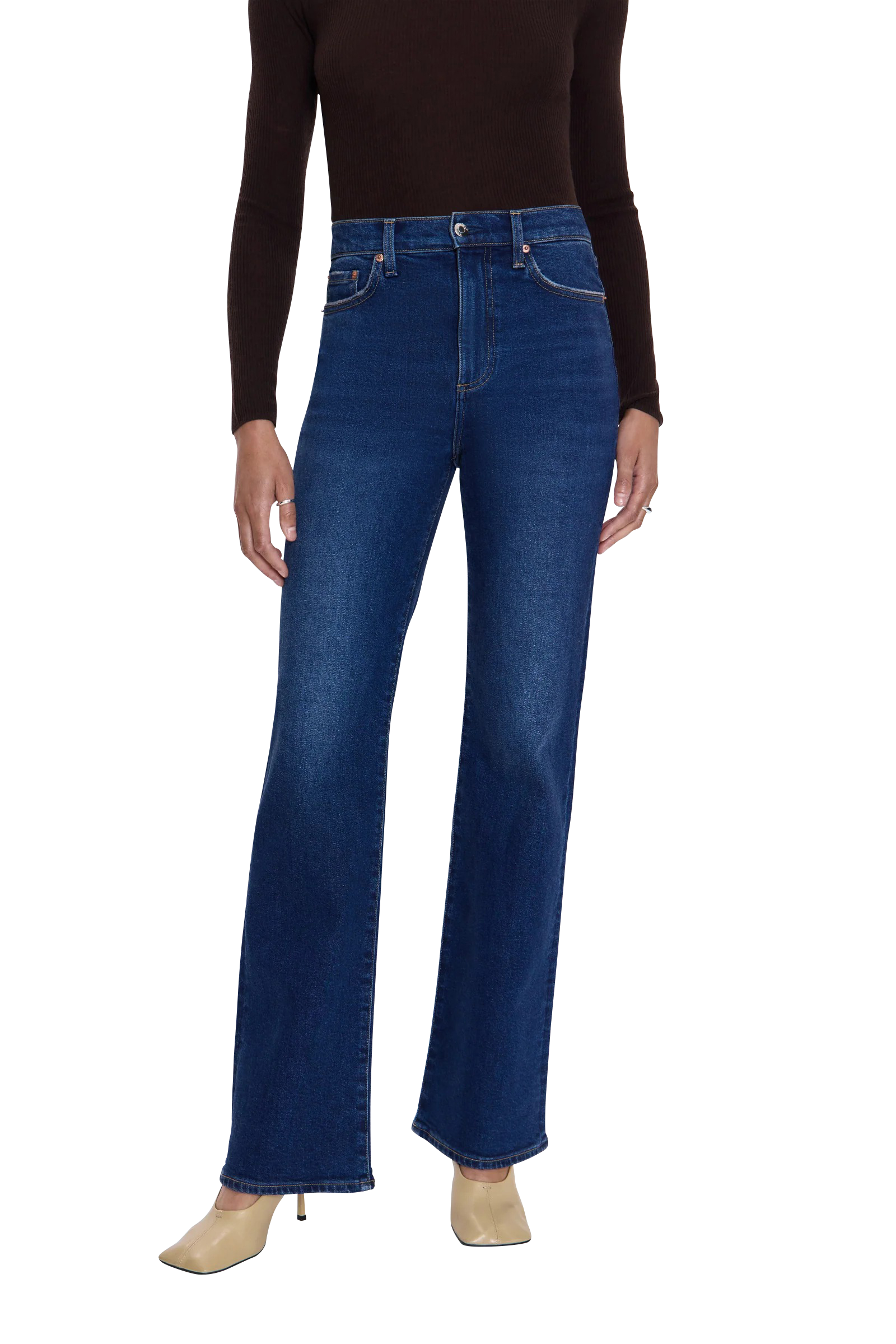 Pistola Dark Wash Evie High Rise Bootcut Jeans | Pinto Ranch