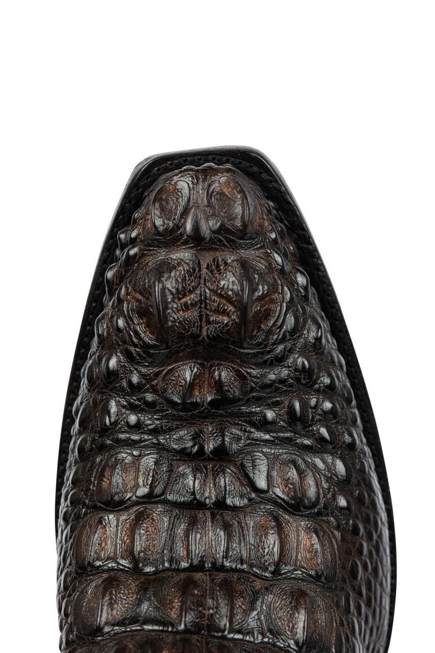Stallion Chocolate Hornback Alligator Cowboy Boots | Pinto Ranch