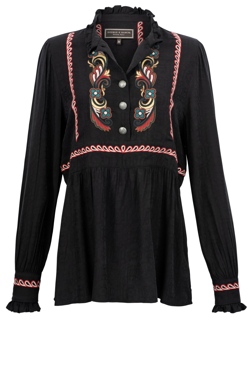 Double D Ranch Western Leonora Blouse | Pinto Ranch