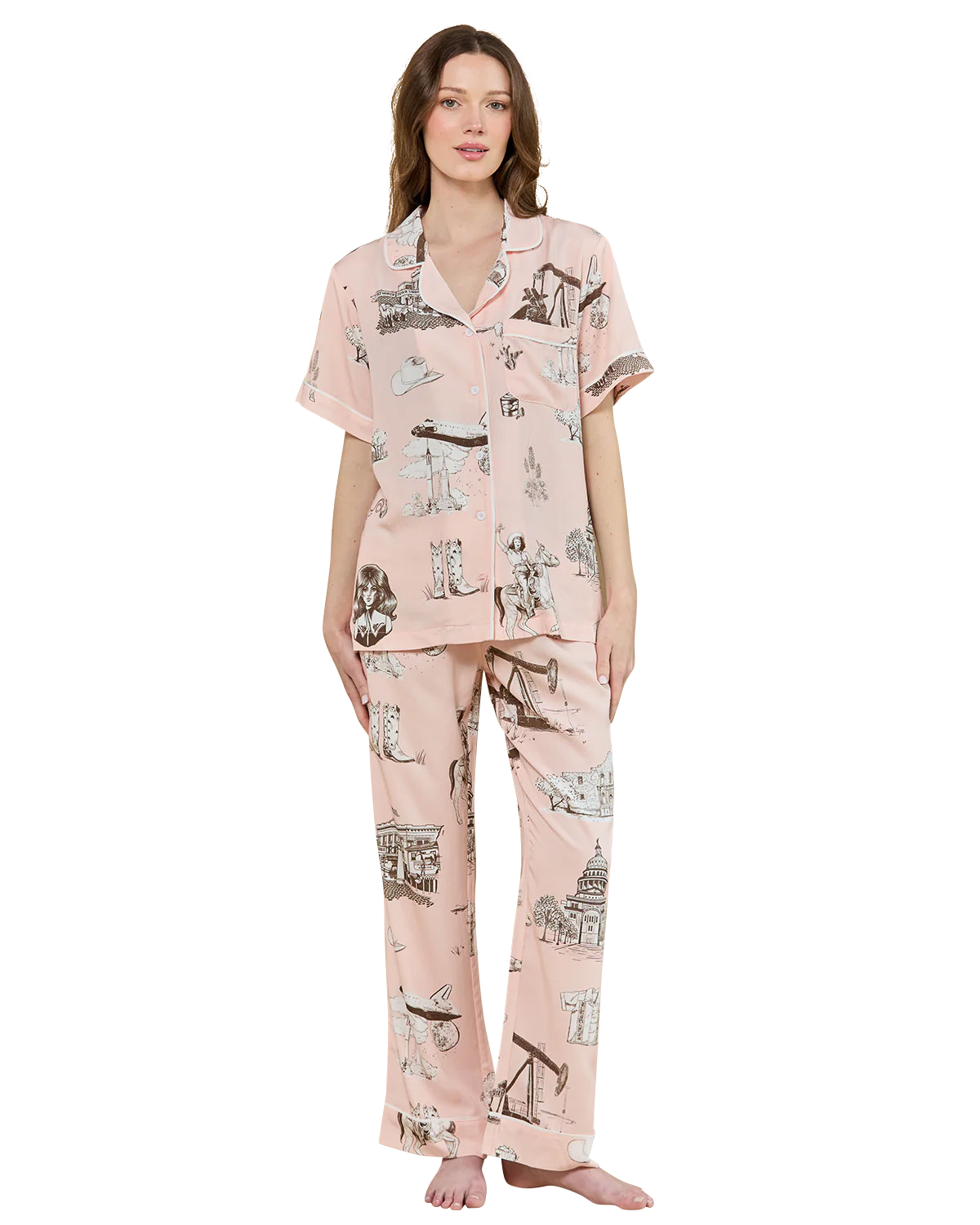 Katie Kime Texas Toile PJ Set | Pinto Ranch