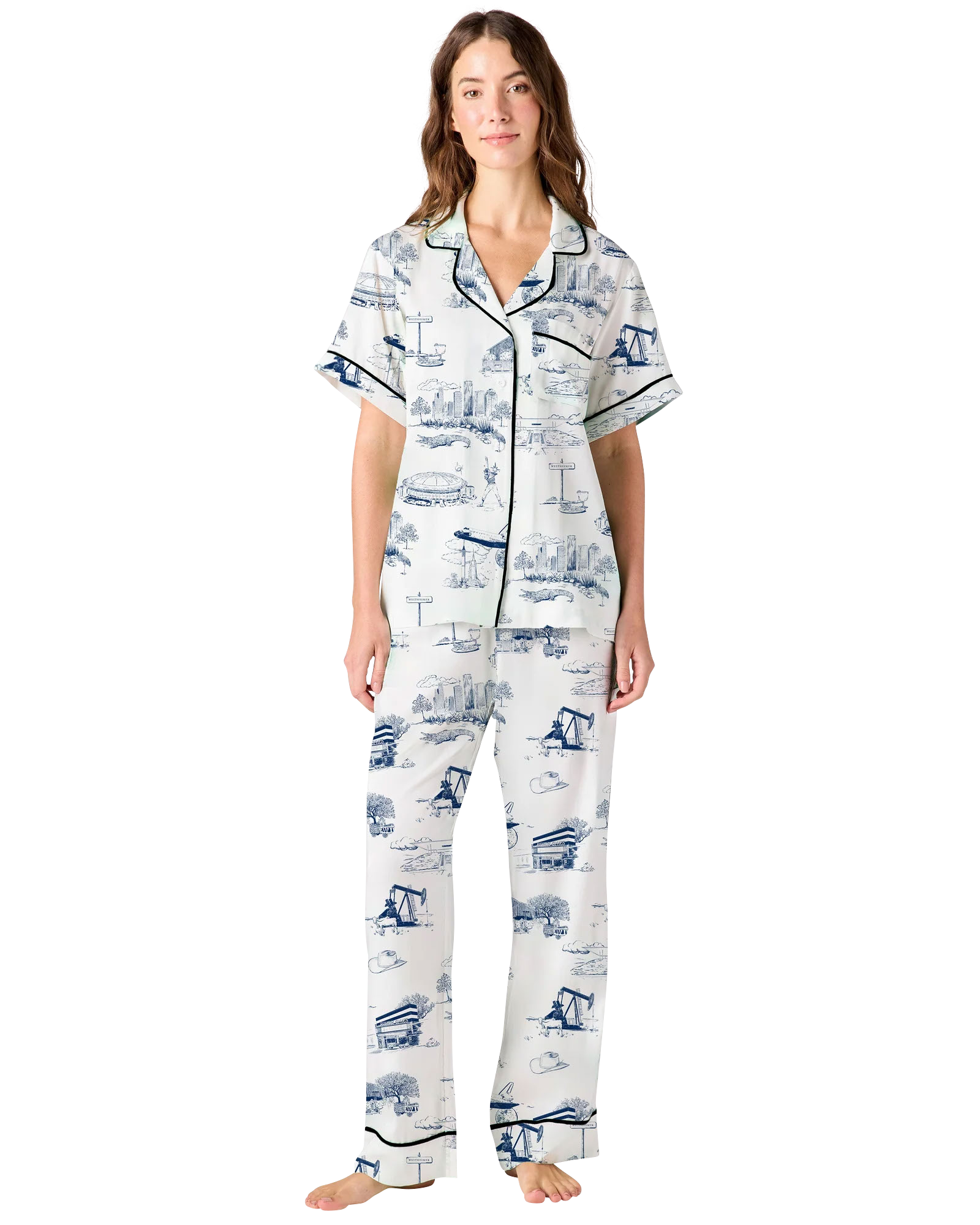 Katie Kime Houston Toile PJ Set | Pinto Ranch