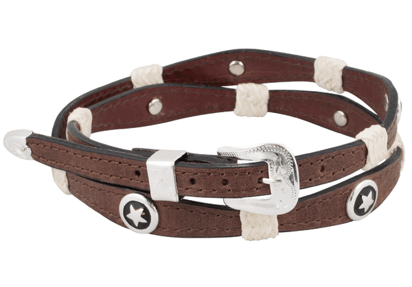 M&F Western Brown Leather Hat Band | Pinto Ranch