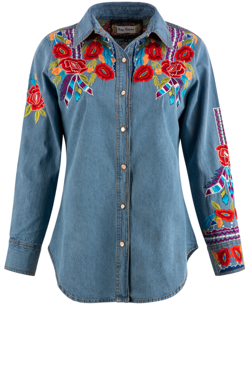 Vintage Collection Denim Western Top | Pinto Ranch