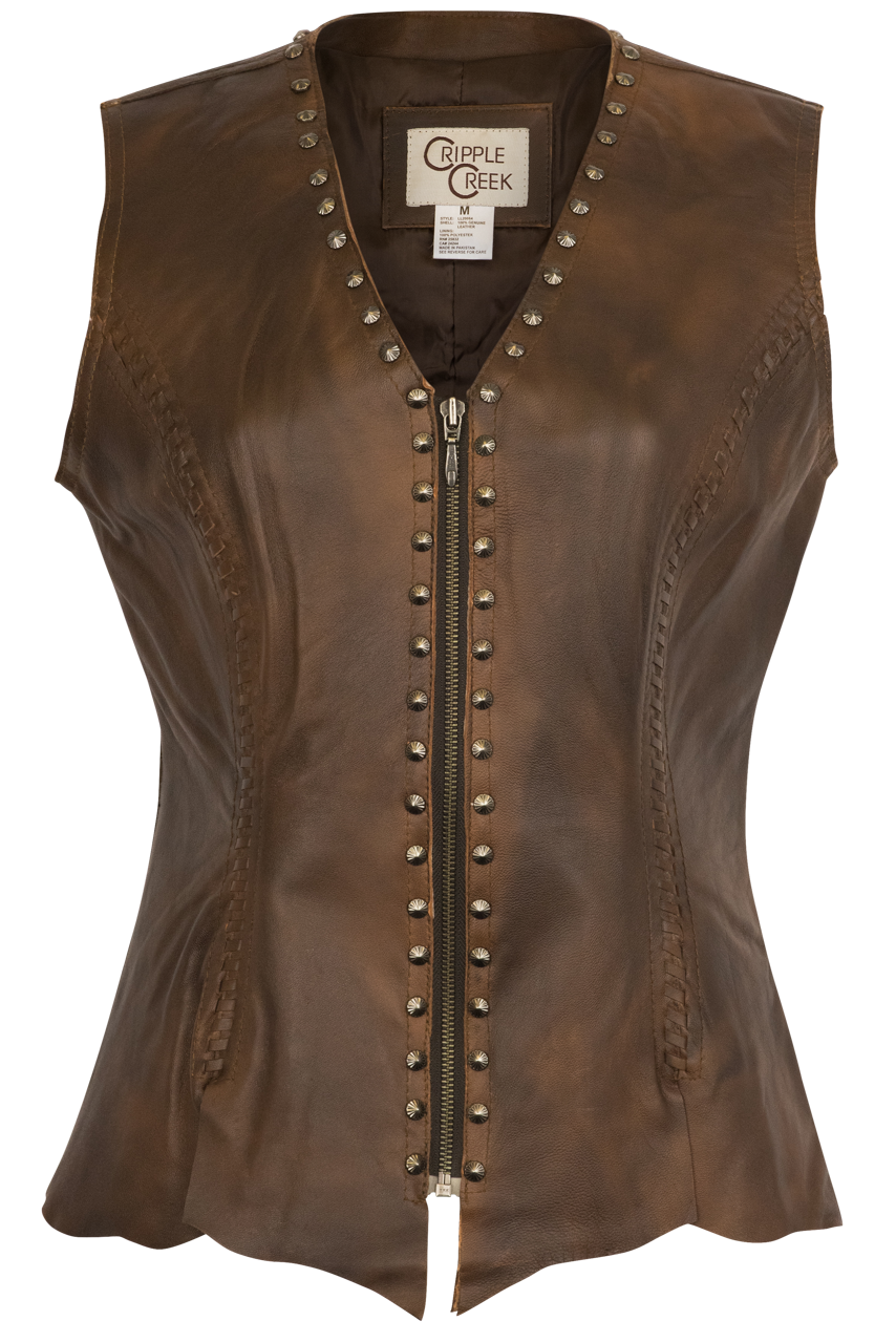 Cripple Creek Studded Western Vest | Pinto Ranch