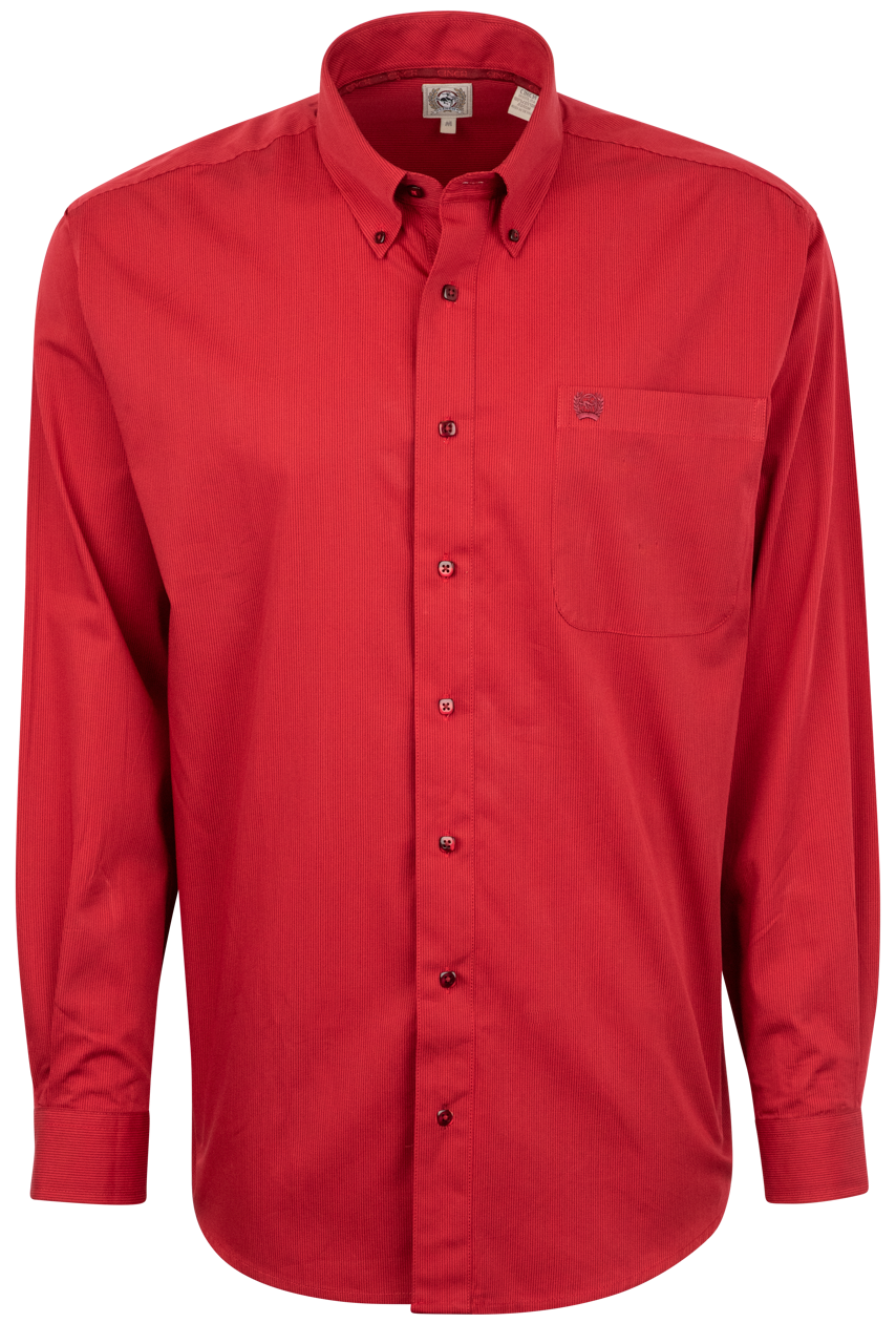 Cinch Red Microstripe Button-Front Western Shirt | Pinto Ranch